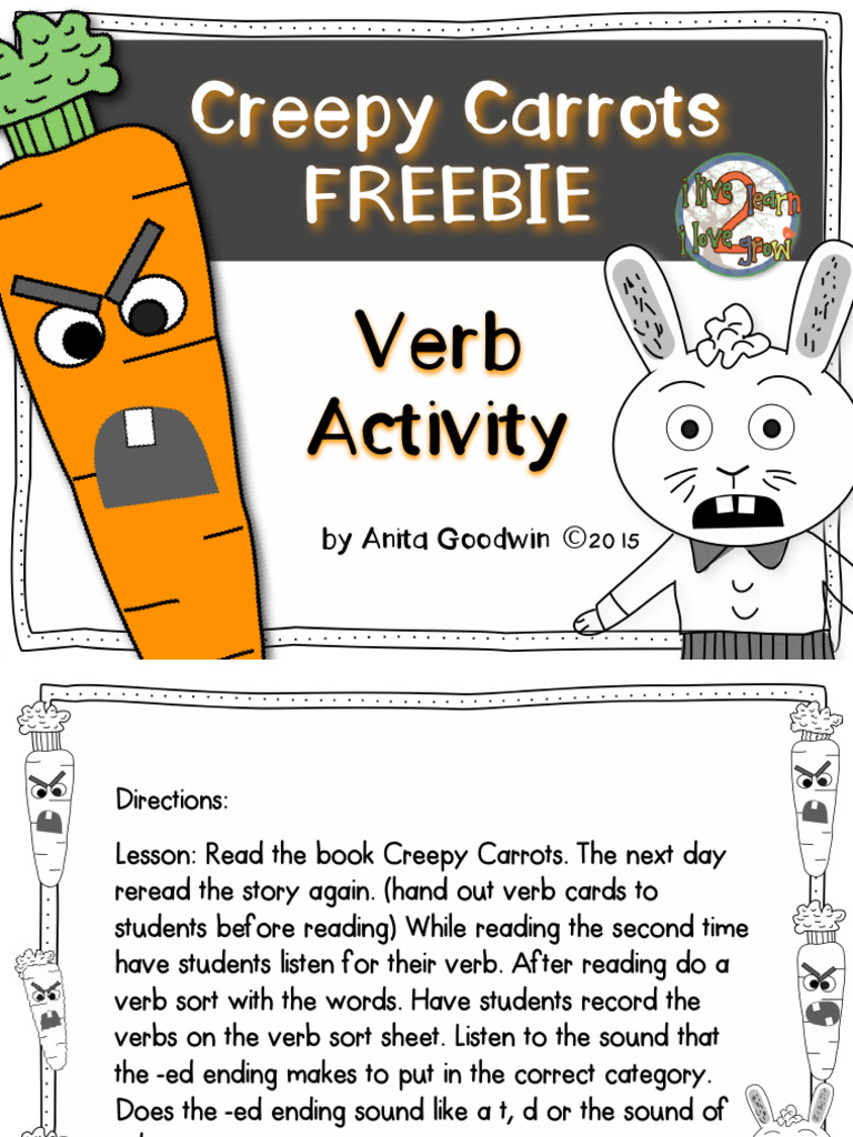 CreepyCarrotsVerbFreebie 1 | PDF
