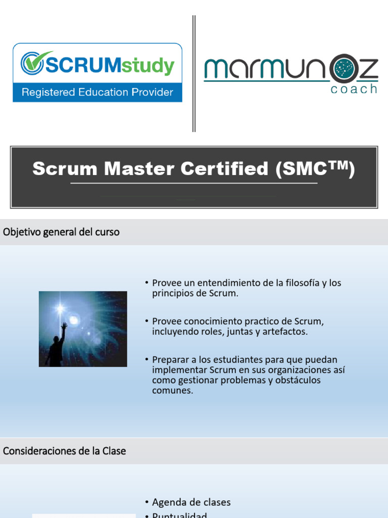 SCRUMstudy Scrum Master Certified - Español | PDF