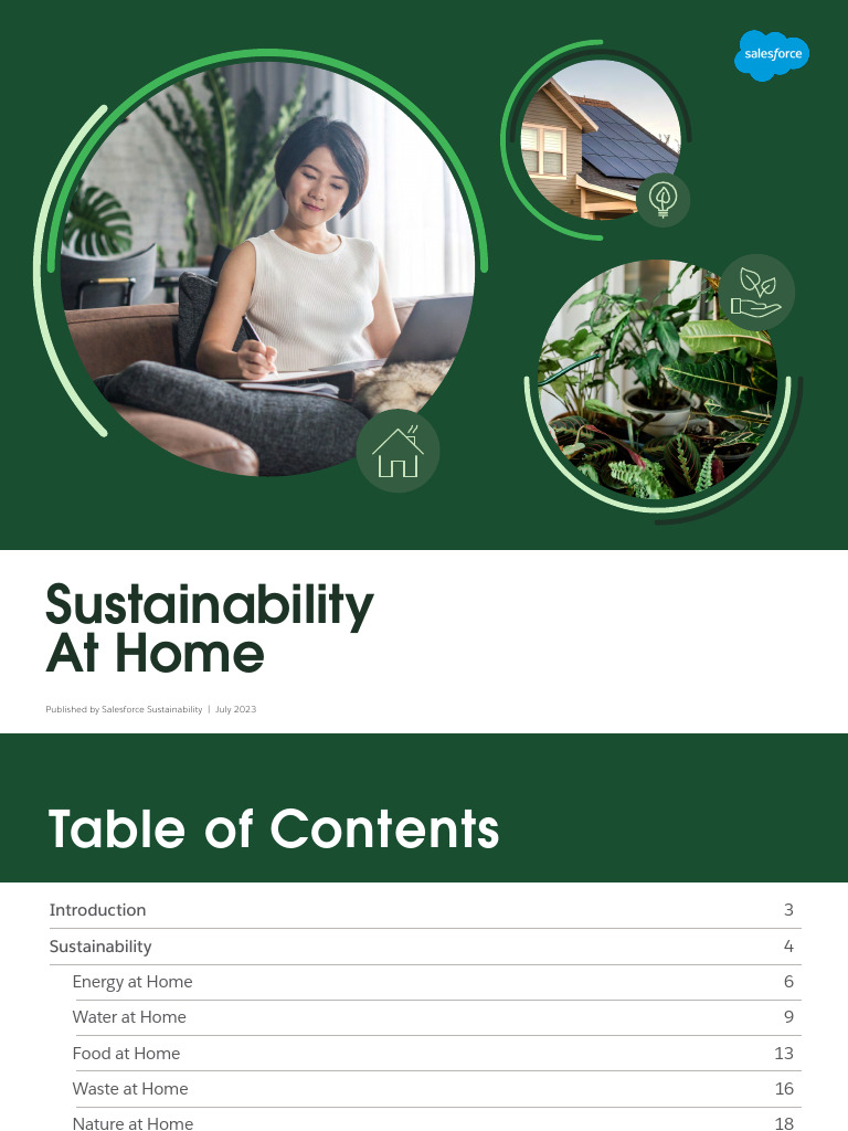 Salesforce's Sustainability at Home Guide | PDF