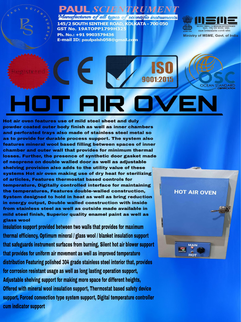 Hot Air Oven | PDF