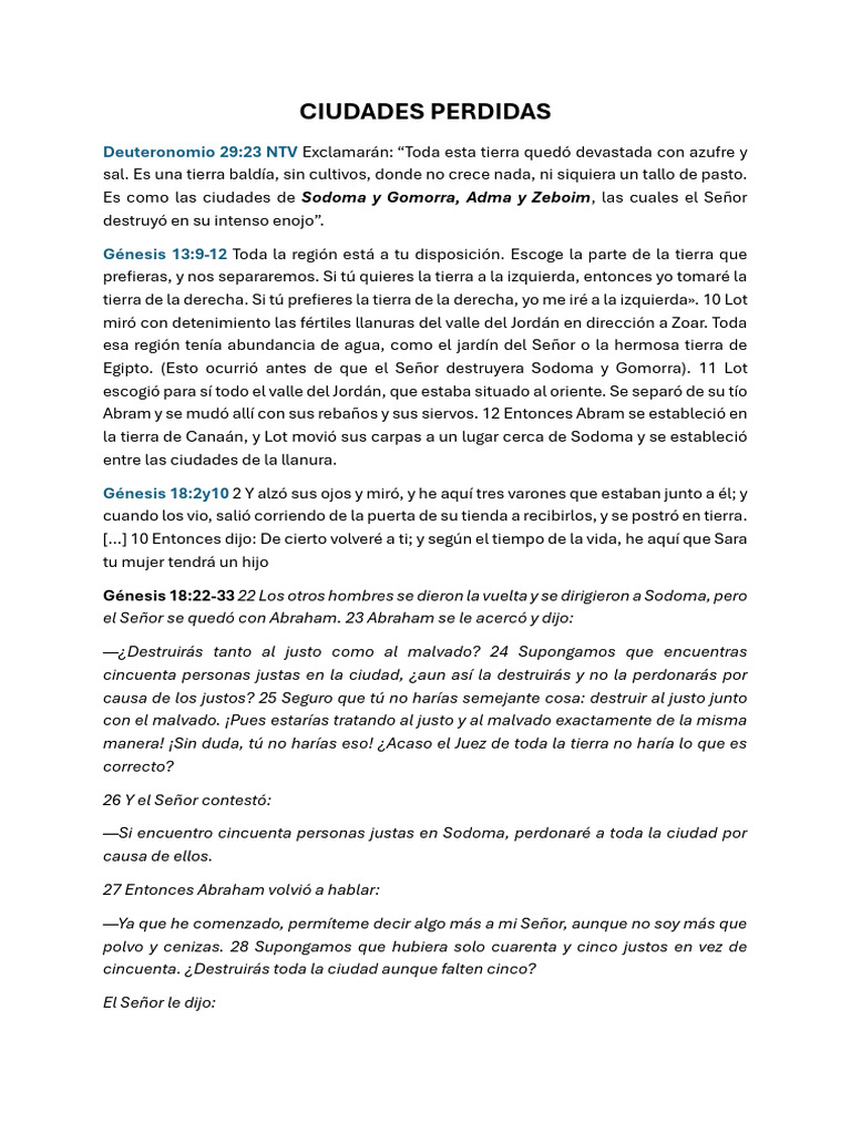 Ciudades Perdidas | PDF