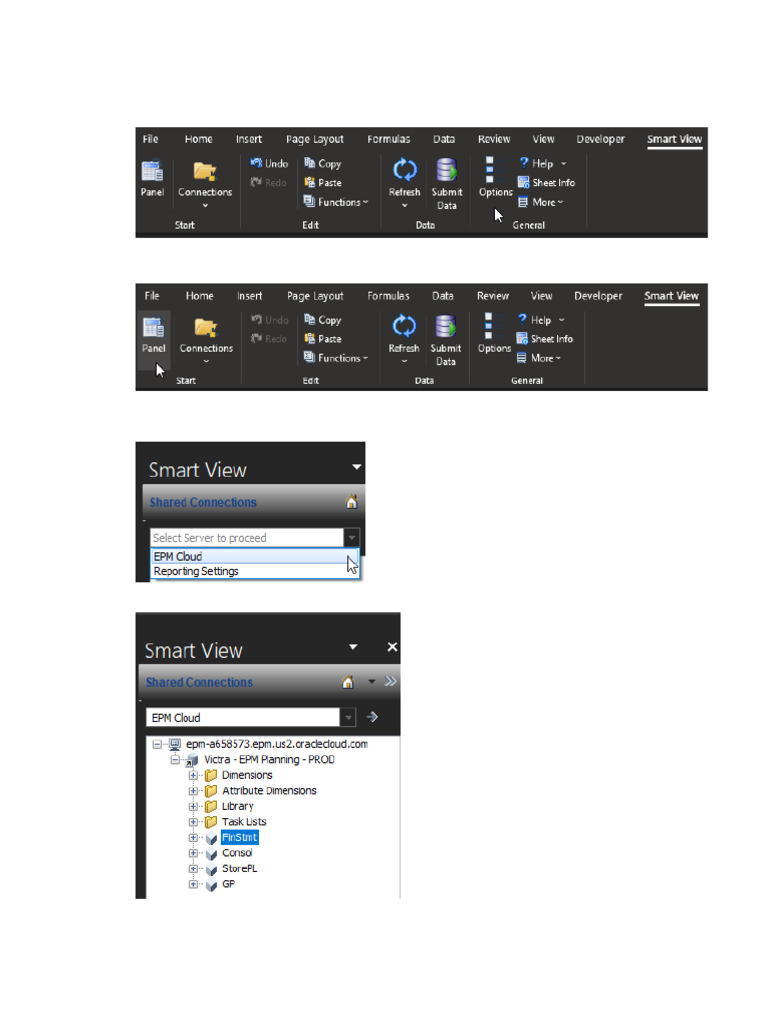 Changing SmartView Shared Connection URL | PDF