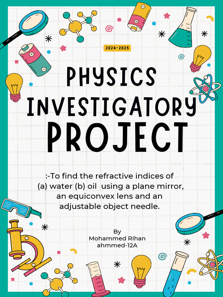 Physics Investigatory Project | PDF | Refractive Index | Mirror