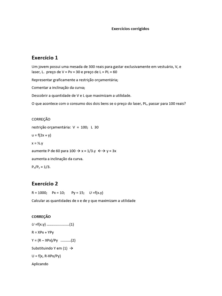 max exerc corrig | PDF