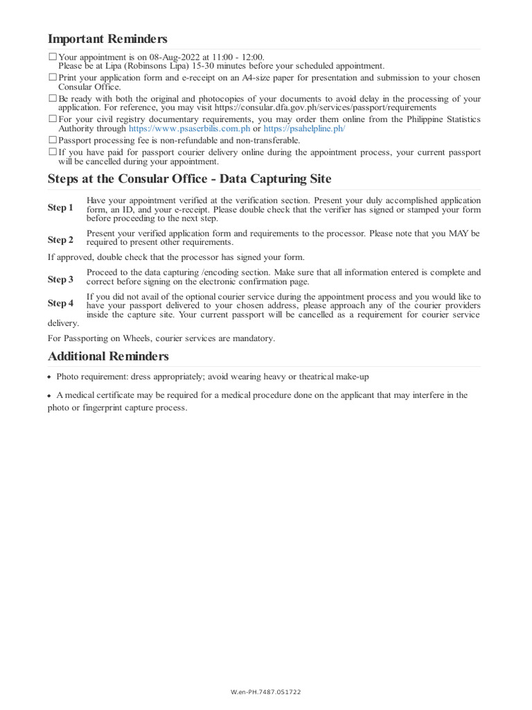 Important Reminders: Step 1 | PDF
