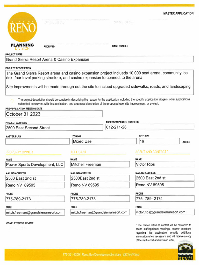 GSR Arena Master Application | PDF