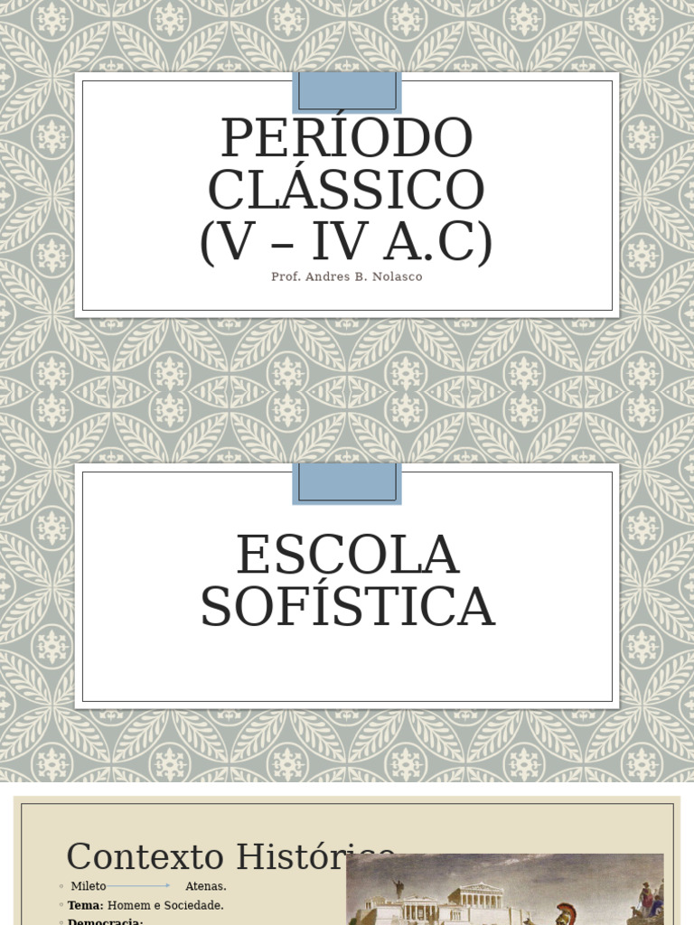 Escola Sofística | PDF