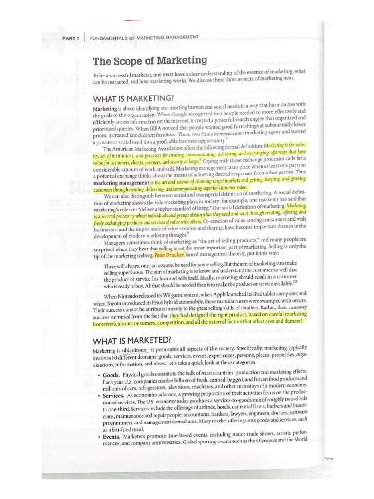 FUNDAMENTALS OF MARKETING MANAGEMENT | PDF