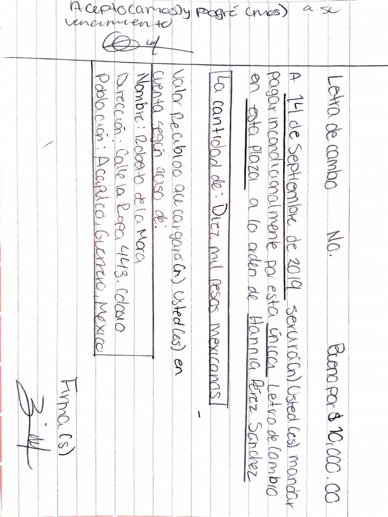 Letra de Cambio A Día Fijo | PDF