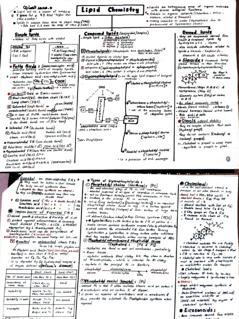 Lipid Chemistry | PDF