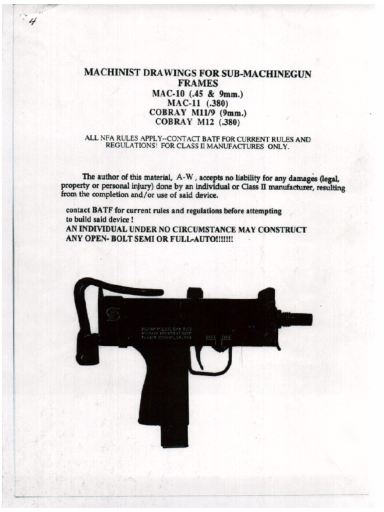 Mac 11 SMG Plans | PDF