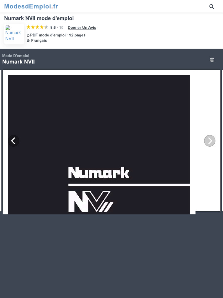 NUMARK | PDF