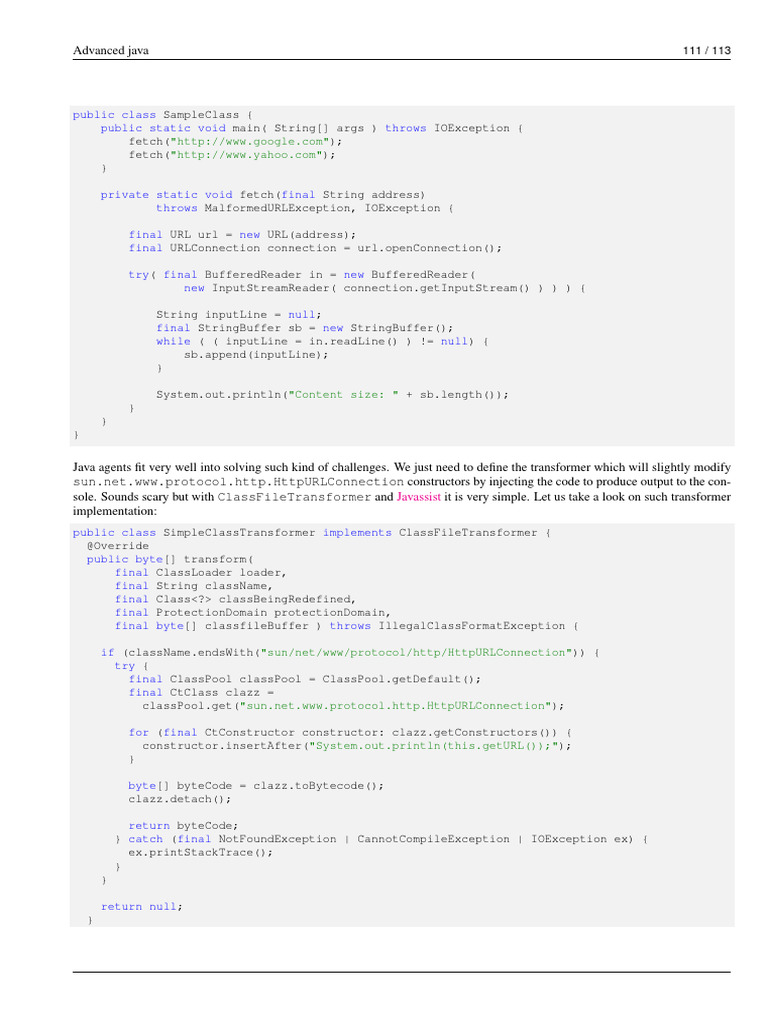 Advanced Java 1 - Merged 124 | PDF