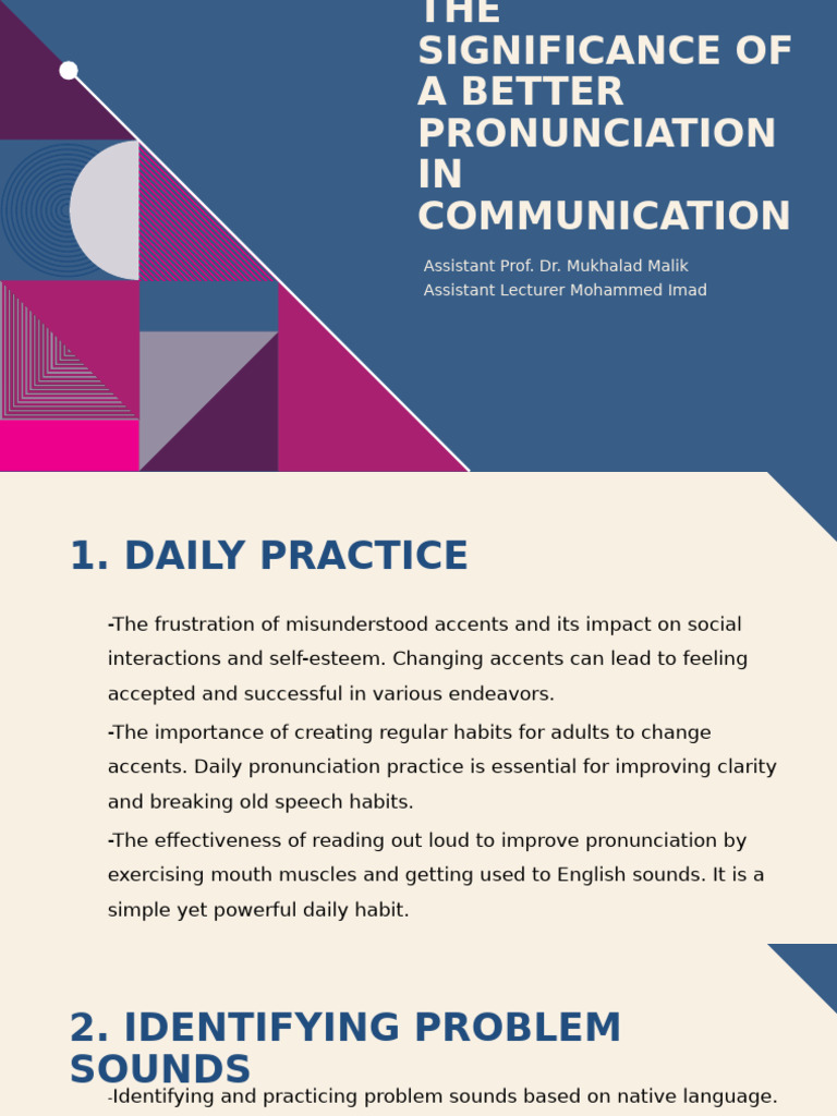 Improving Pronunciation | PDF