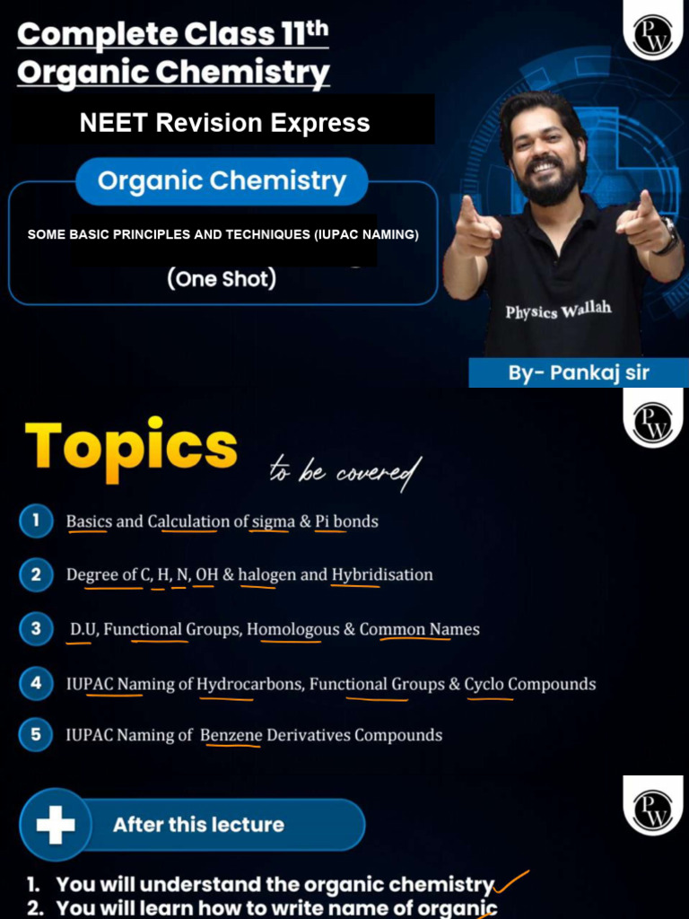 Some Basic Principles and Techniques (Iupac Naming) - Class Notes ...