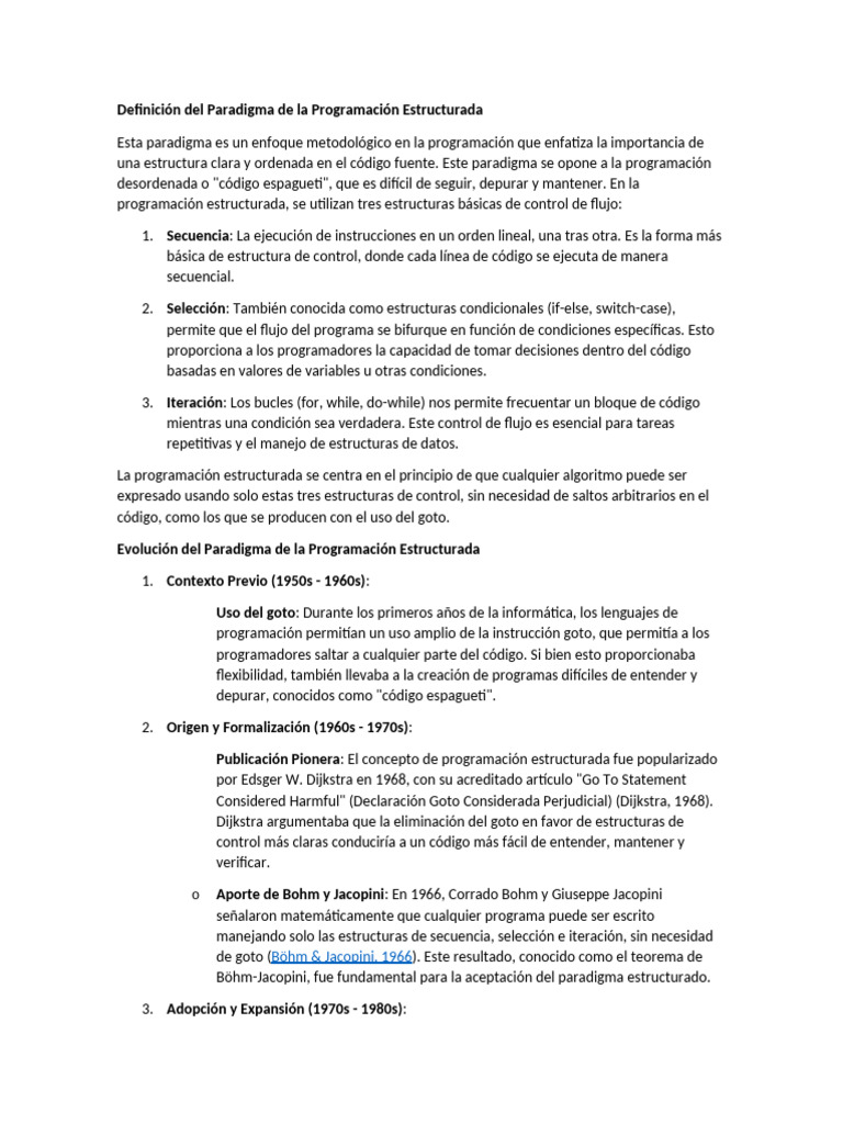 P4.TT. Definicion y Evolucion de La Programacion | PDF