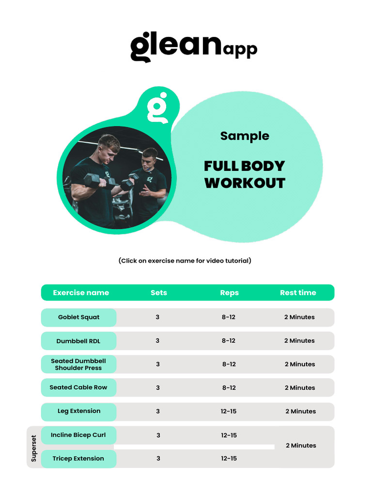 Glean Sample Workout | PDF