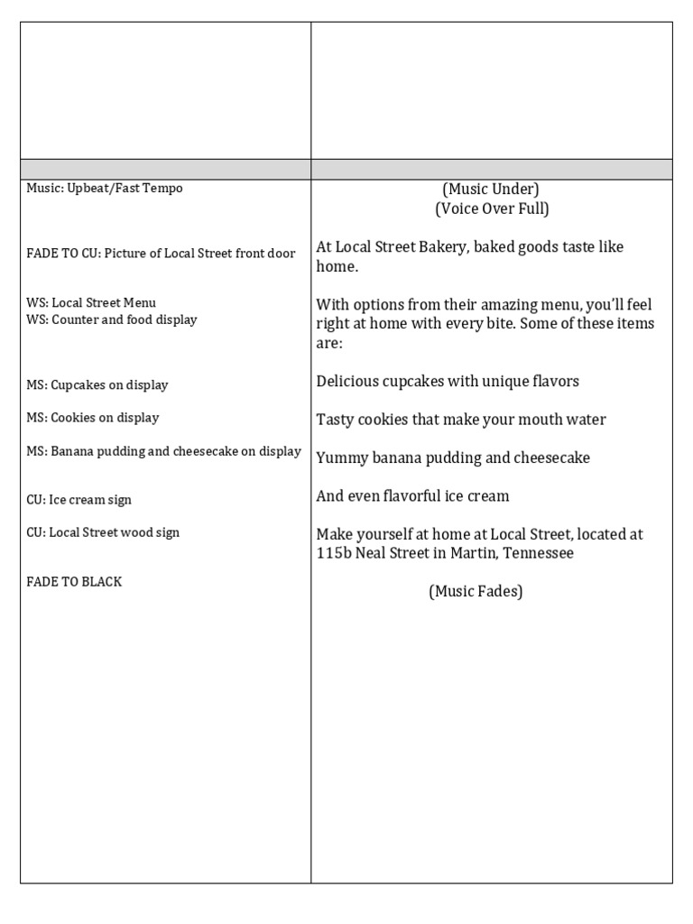 TV Commercial Script | PDF