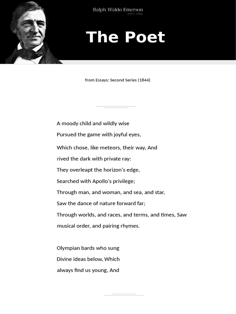 The Poet (1) | PDF