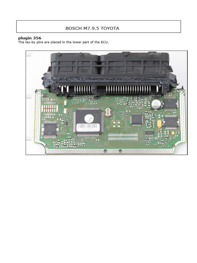 Bosch m7.9.5 Toyota | PDF