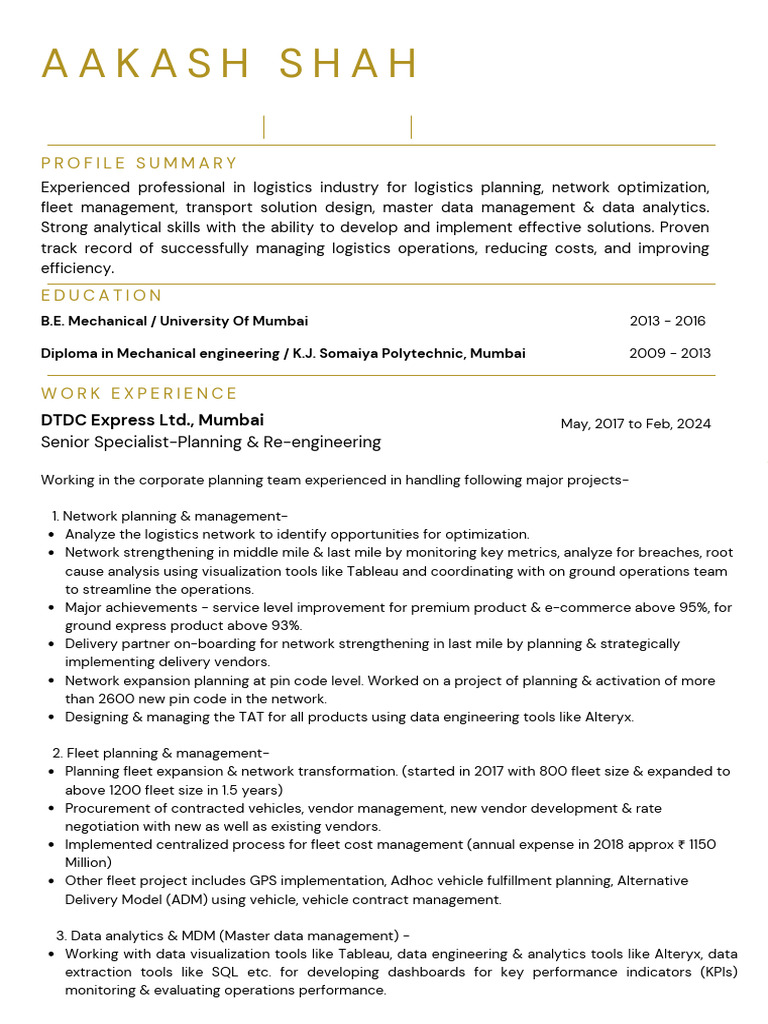 Aakash Resume_NP '24 | PDF