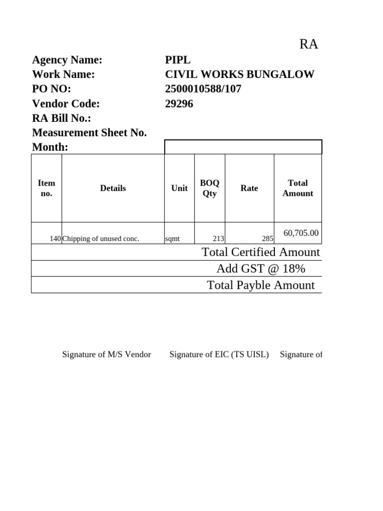 Pipl Chipping Final Bill | PDF