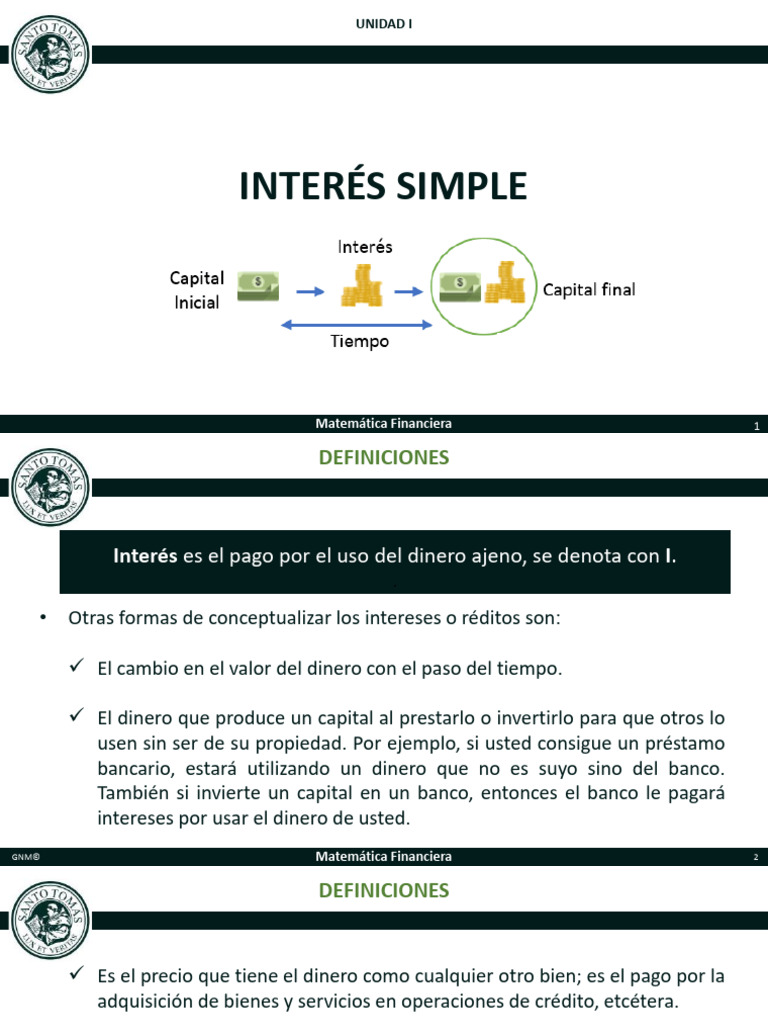 Interés Simple | PDF