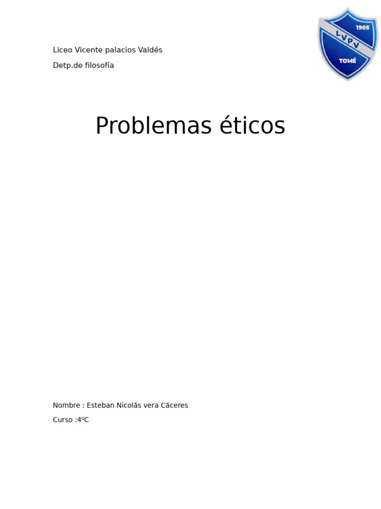 Problemas Eticos | PDF