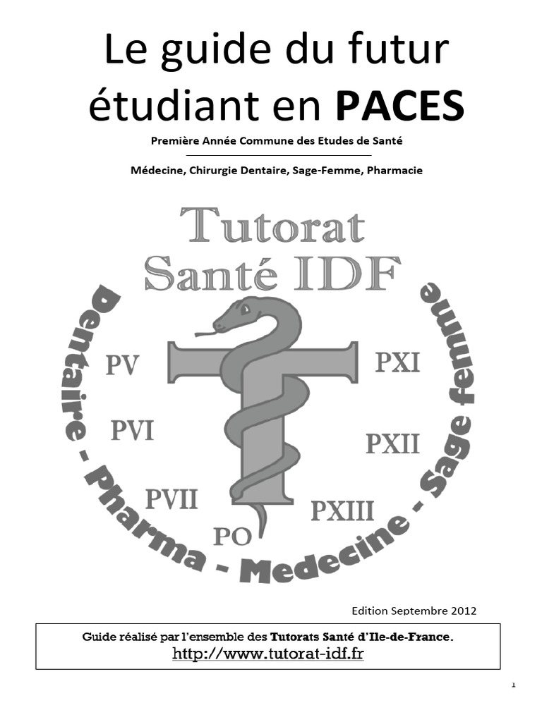 Guide PAES Tutorat IDF 2012 | PDF