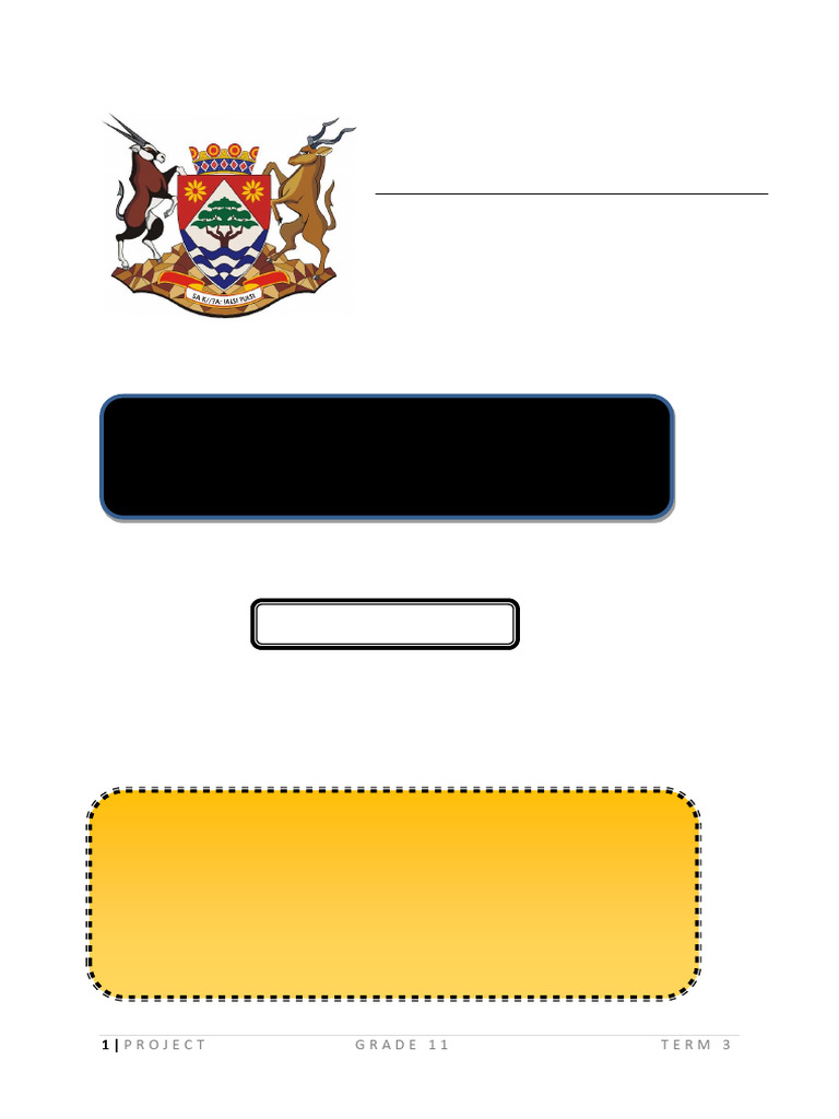 Gr.11 LO Project 2021 MODERATED FINAL | PDF