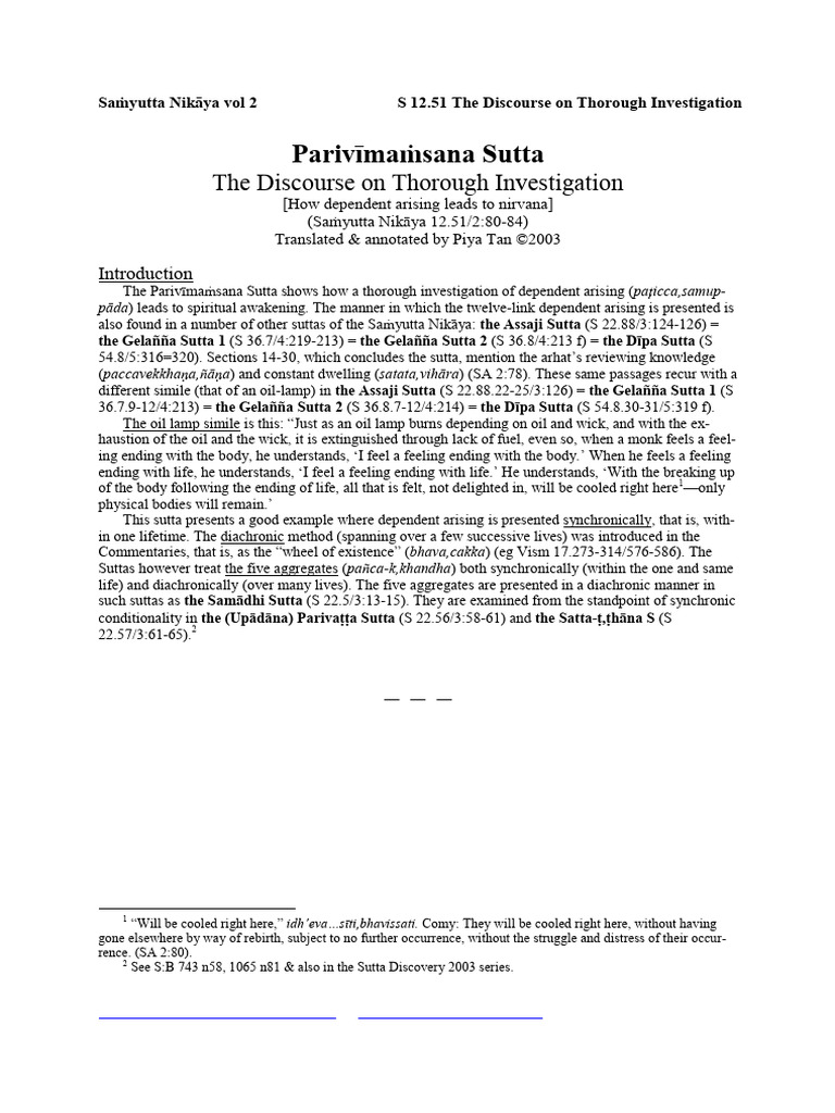 11.05 Parivimamsana S s12.51 Piya | PDF | Āstika | Philosophy