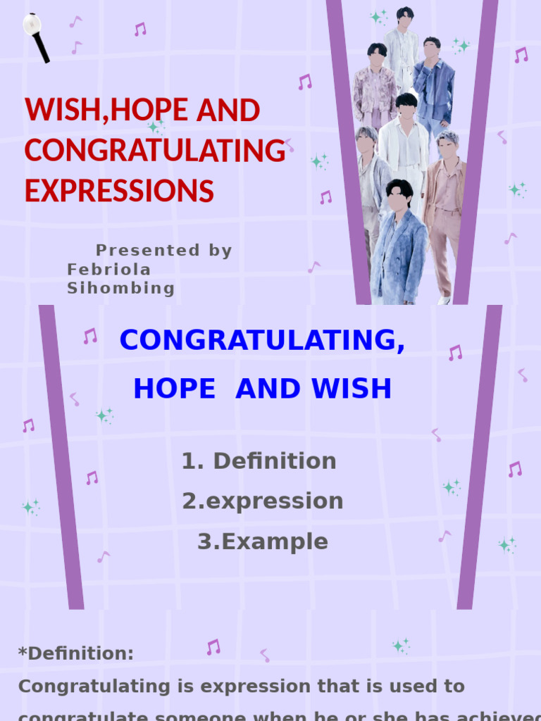 Wish, Hope and Congratulation | PDF