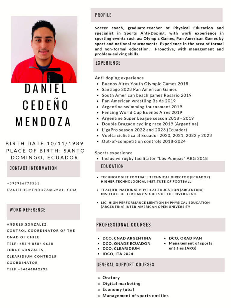 CV DANIEL MENDOZA | PDF