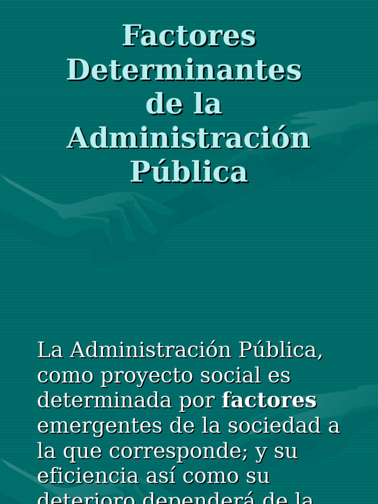 Clase 3 Factores Determinantes | PDF