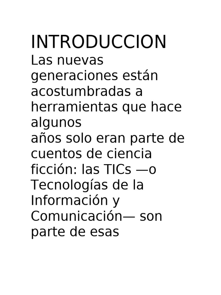 Tics Informe | PDF