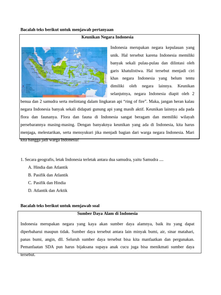 Soal Upk Ips Paket A | PDF
