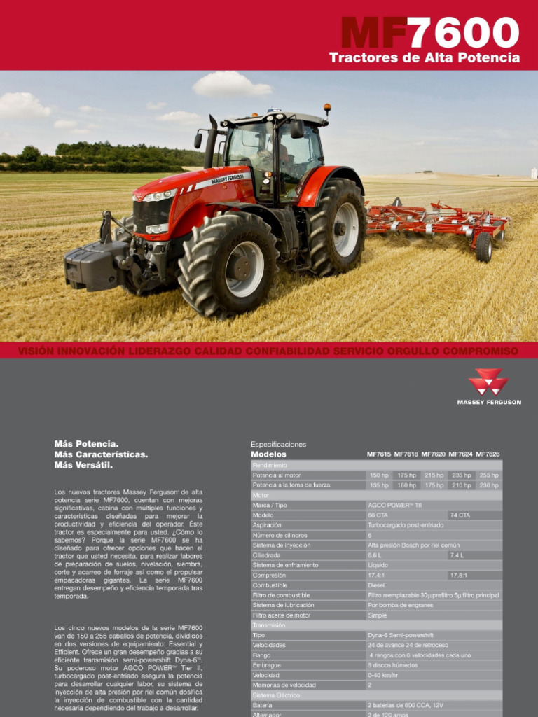 Ficha Técnica MF Serie 7600 | PDF