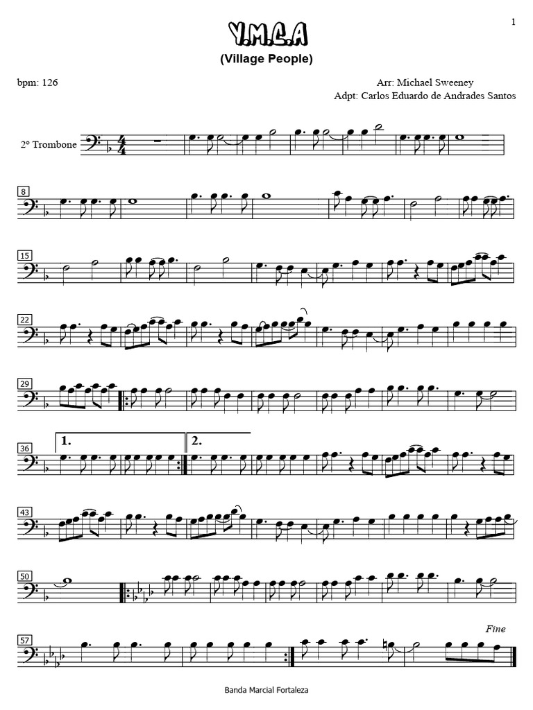 YMCA para Trombone | PDF