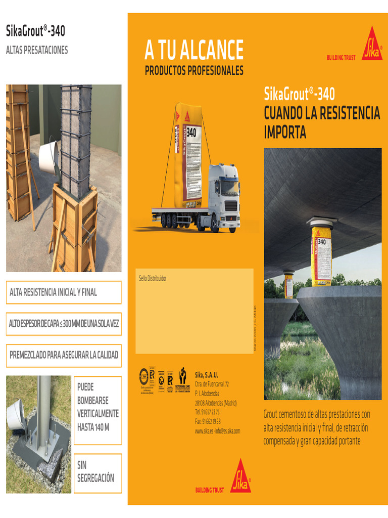 SikaGrout 340 | PDF