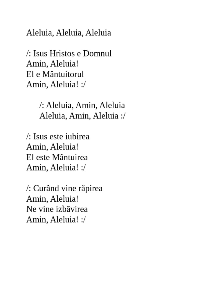 Aleluia | PDF