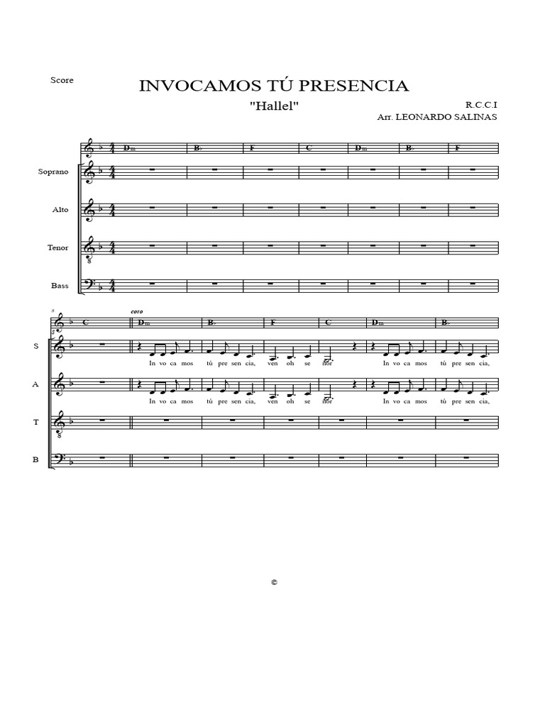 Invocamos Tu Presencia | PDF