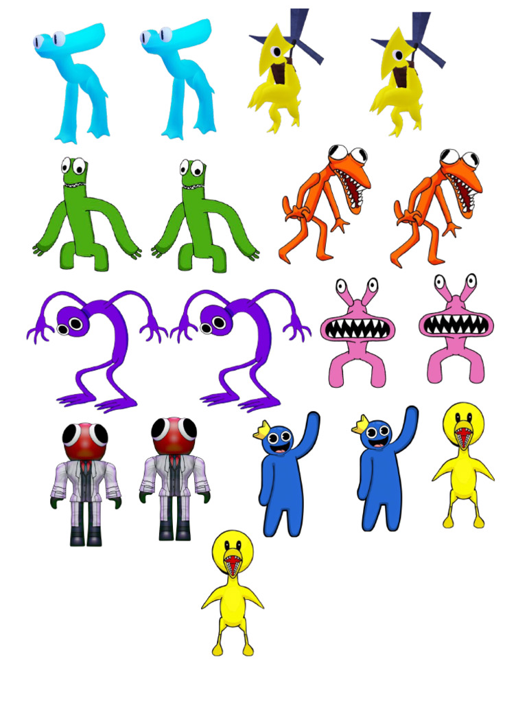Sticker Rainbown Friends | PDF