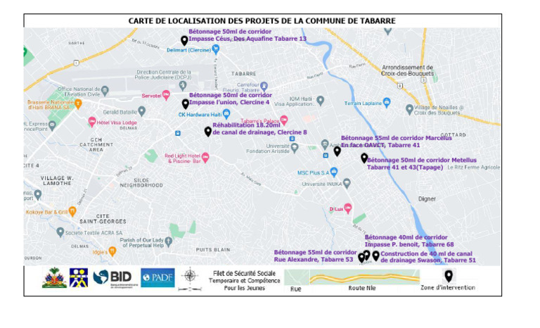 Carte de La Zone Tabarre | PDF