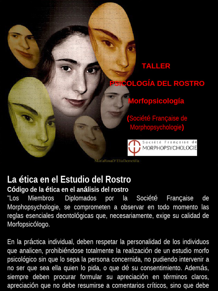 150538763 Presentacion Psicologia Del Rostro 1 | PDF