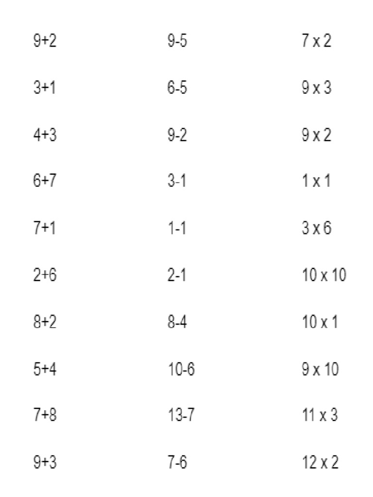 Year 1 Arithmetic | PDF
