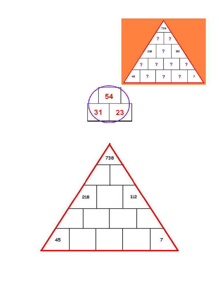 Pirámide Triangular Algebraica: Actividad | PDF