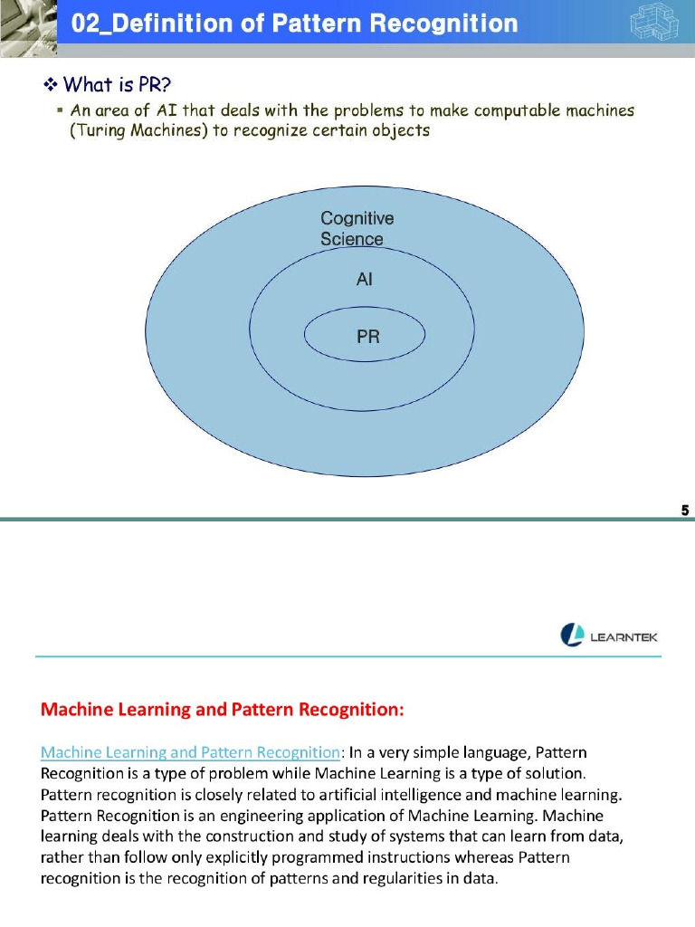 Pattern Recognition Chapter 01 | PDF