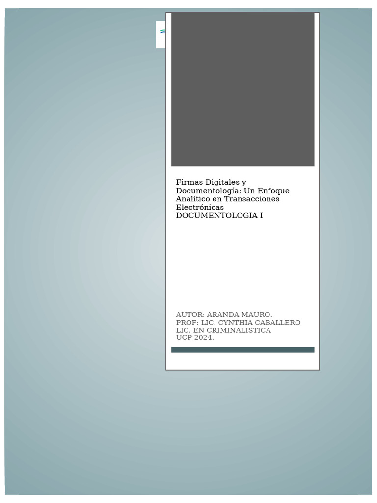Copia de Firmas Digitales y Documentología | PDF
