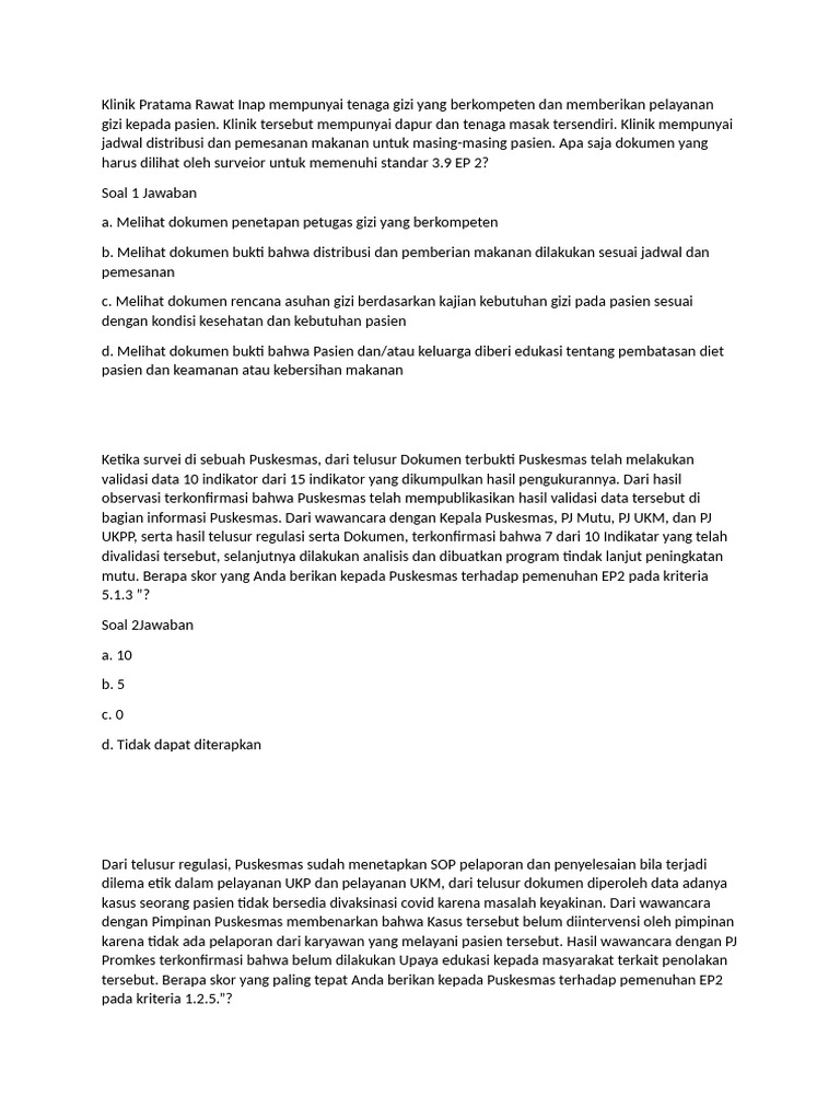 Soal TKPP Ukom 27 Agustus 2024 | PDF