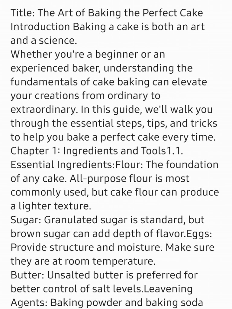 Title the Art of Baking_240827_222956 | PDF